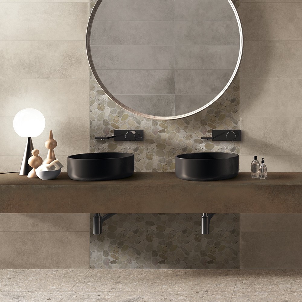 Fossil Stone Imprints Pebble Tile | GENROSE Stone + Tile