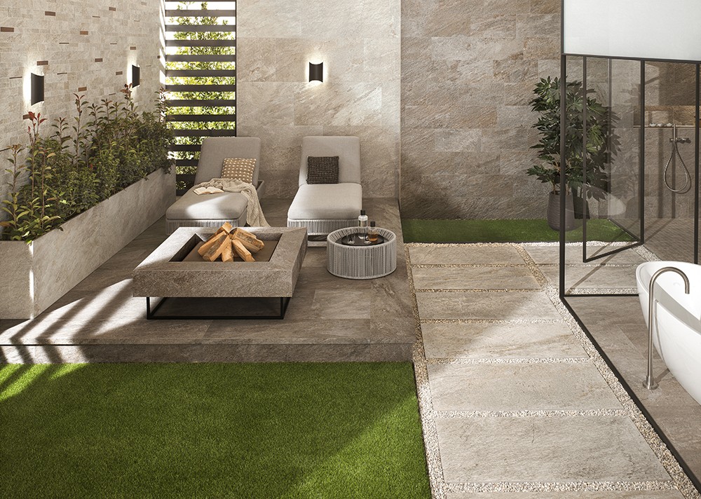 Glacier Paver Platino Textured 24"x24 Pavers | GENROSE