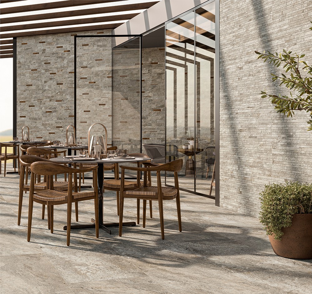 Glacier Platino Matte Brick Mosaic Porcelain Tile | GENROSE