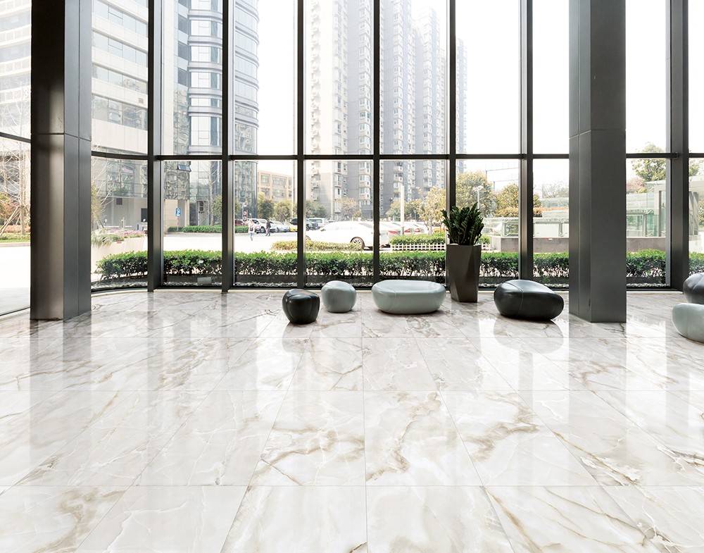 Grace White Polished 24"x48 Porcelain Tile | GENROSE