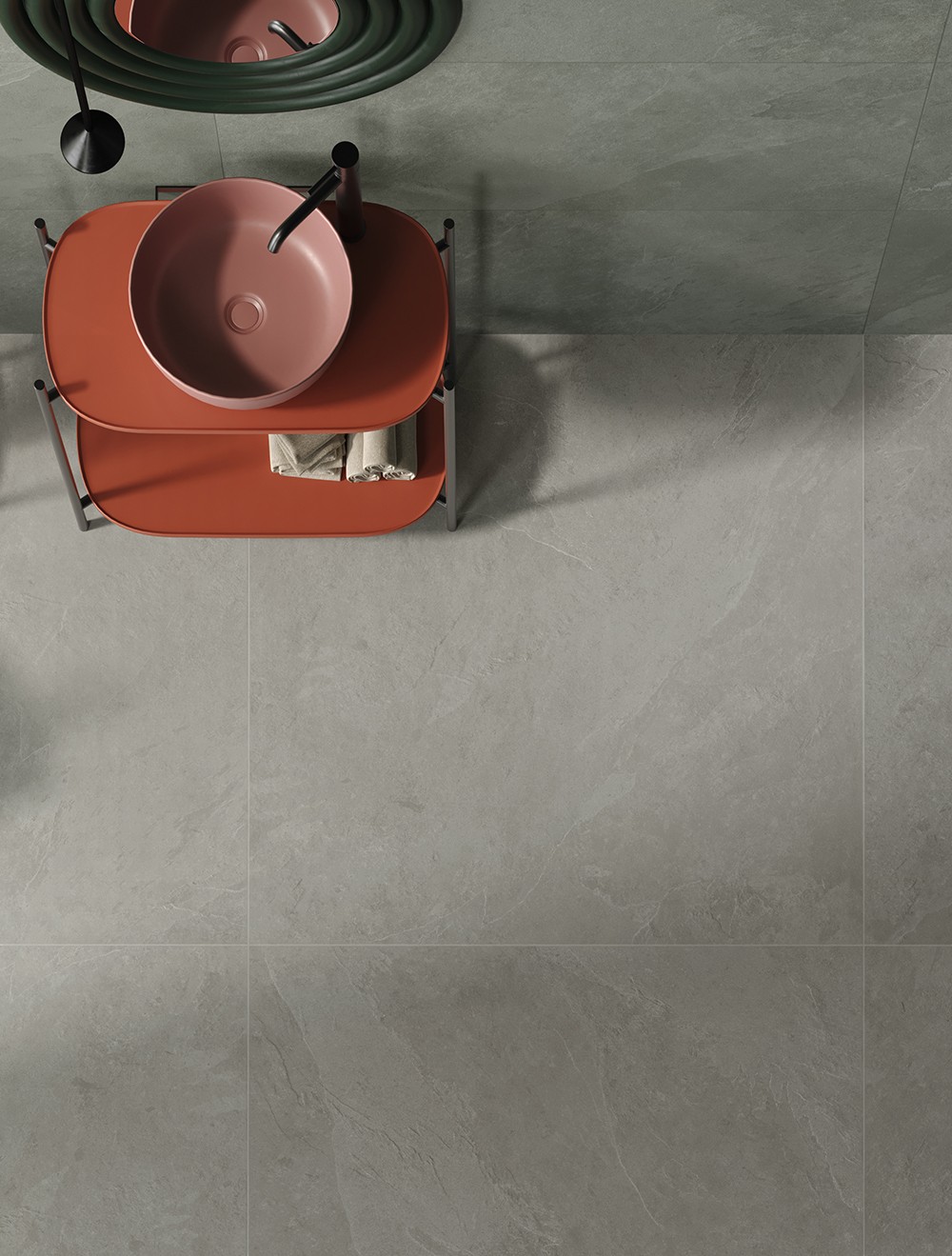 Hearth Cloud Matte 48"x48 Porcelain Tile | GENROSE