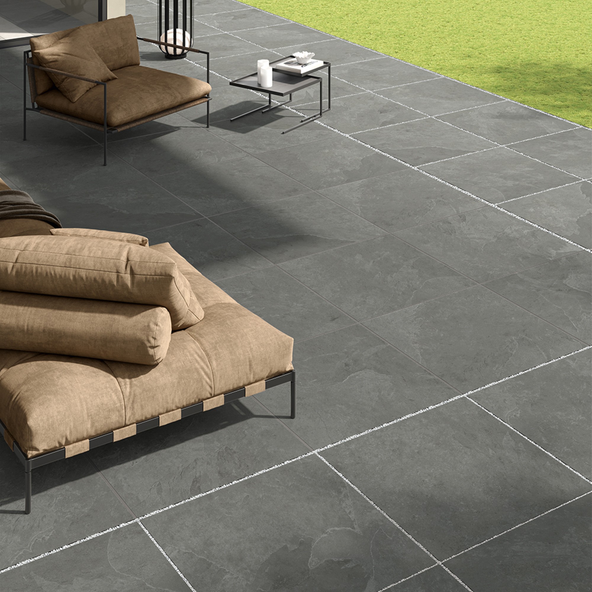 Hearth Slate-Look Porcelain Tile