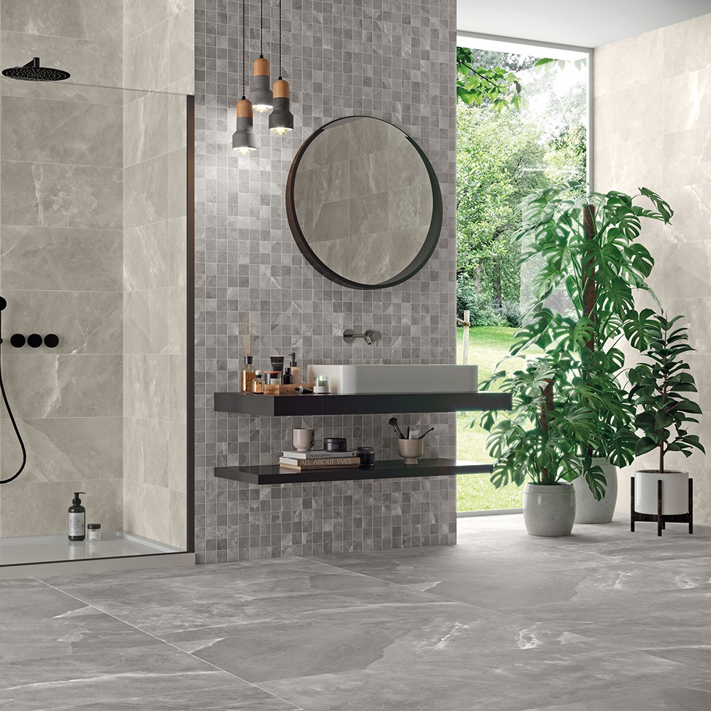 Himalaya White Matte 12"x24 Porcelain Tile | GENROSE