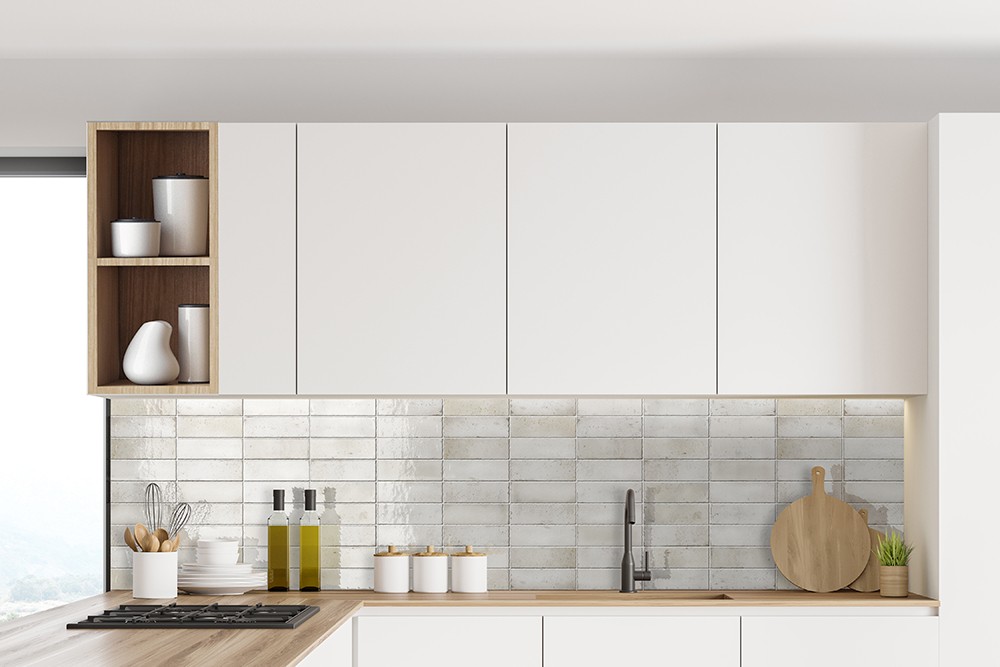 Ibiza Chalk Glossy 2.5" x 8" Inch Ceramic Wall Tile for Kitchens and ...