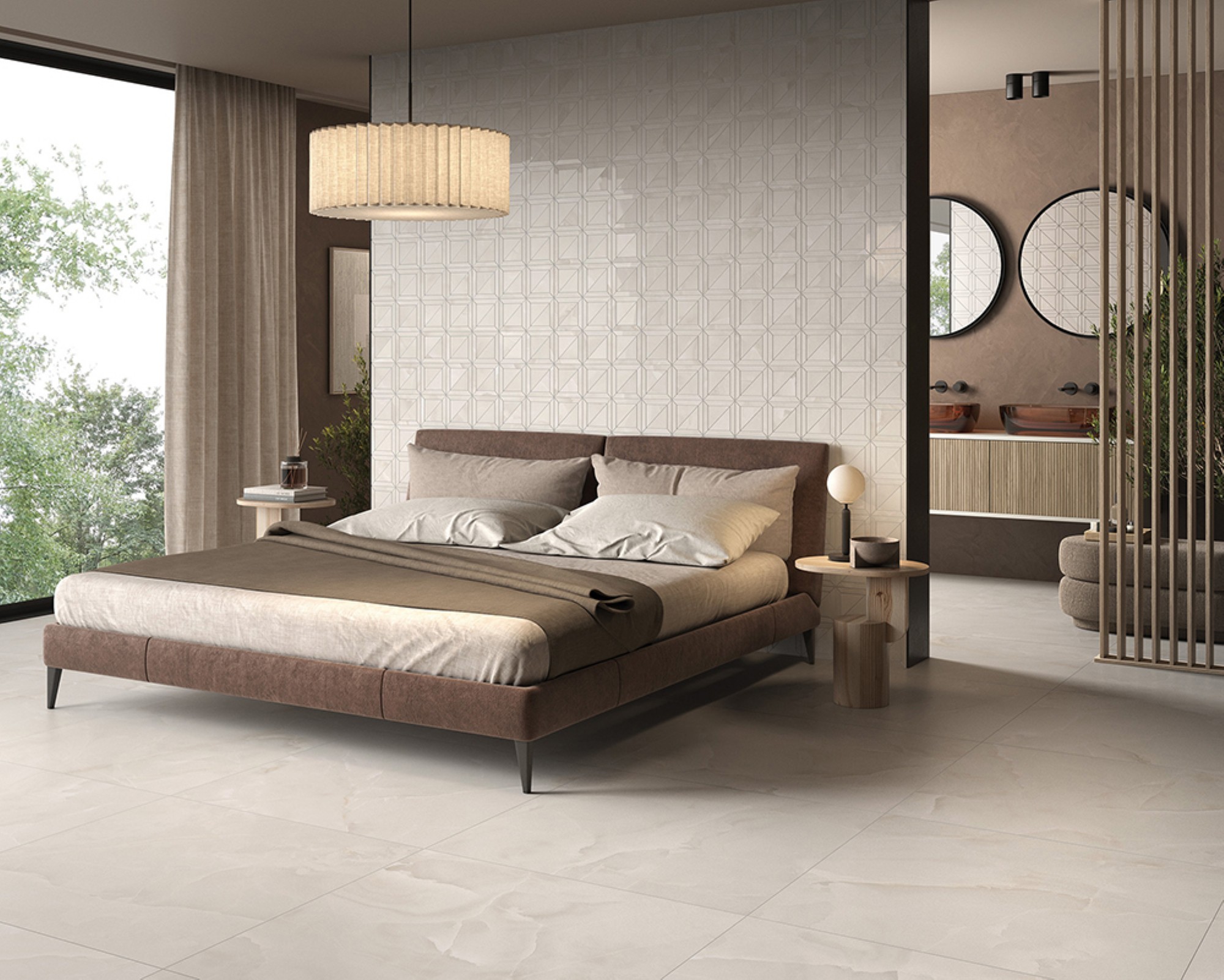 Indulge Onyx Polished 36"x36" Porcelain Tile | GENROSE