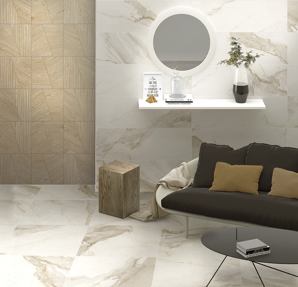 Katami Betulla Matte 12"x36" Deco Ceramic Tile | GENROSE