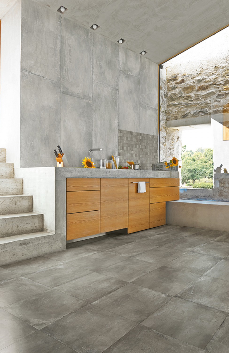 Kilostone Plumb Matte 24"x24 Porcelain Tile | GENROSE