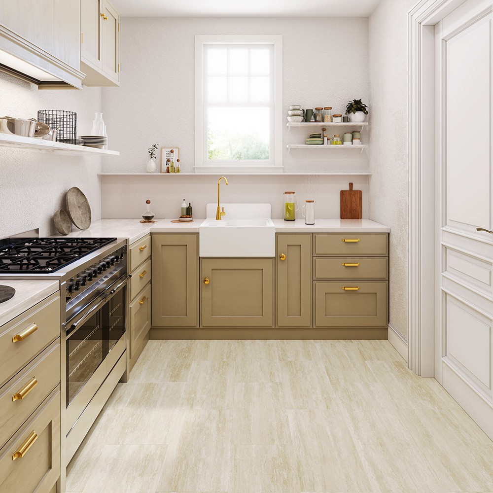 Kobra | SPC Click Cream Smooth 12"X24 Luxury Vinyl | GENROSE