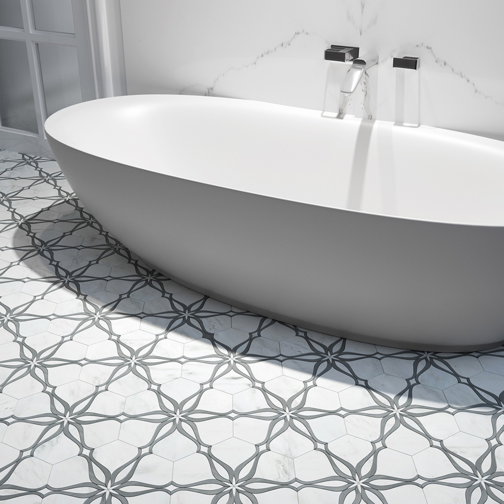 Latica - Gaia Waterjet Designs | GENROSE Stone & Tile, CT, MA