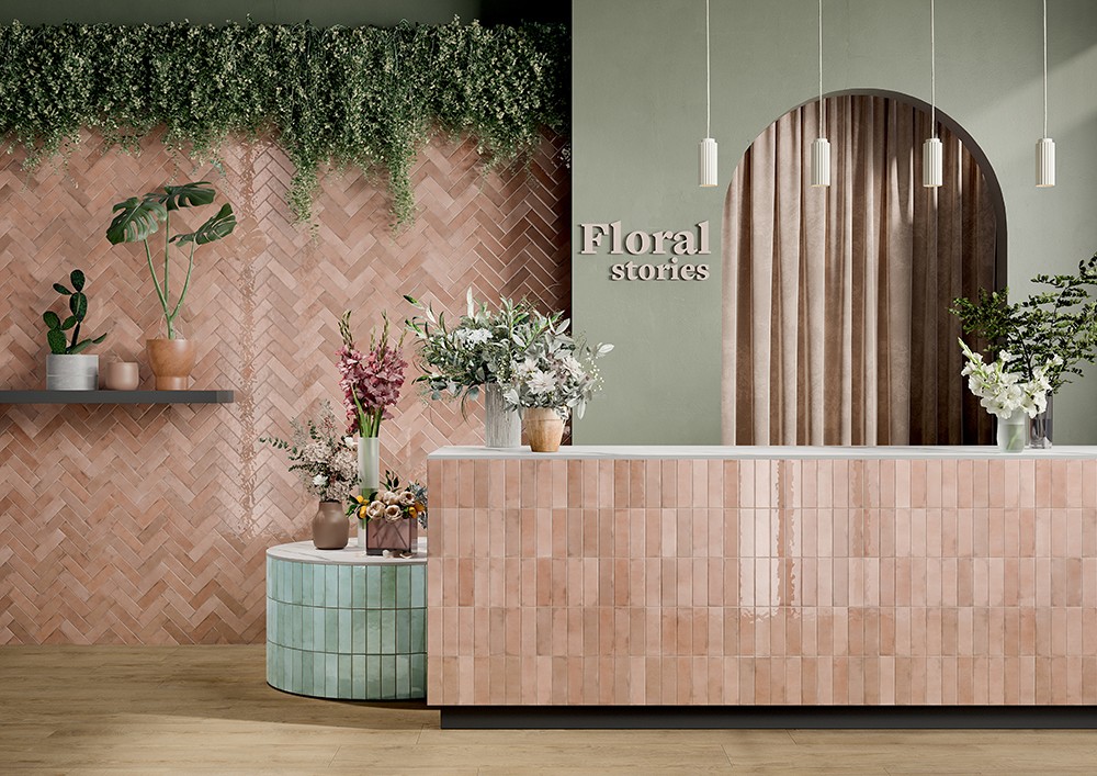 Leighton Sage Bright 2.5"x8 Ceramic Tile | GENROSE