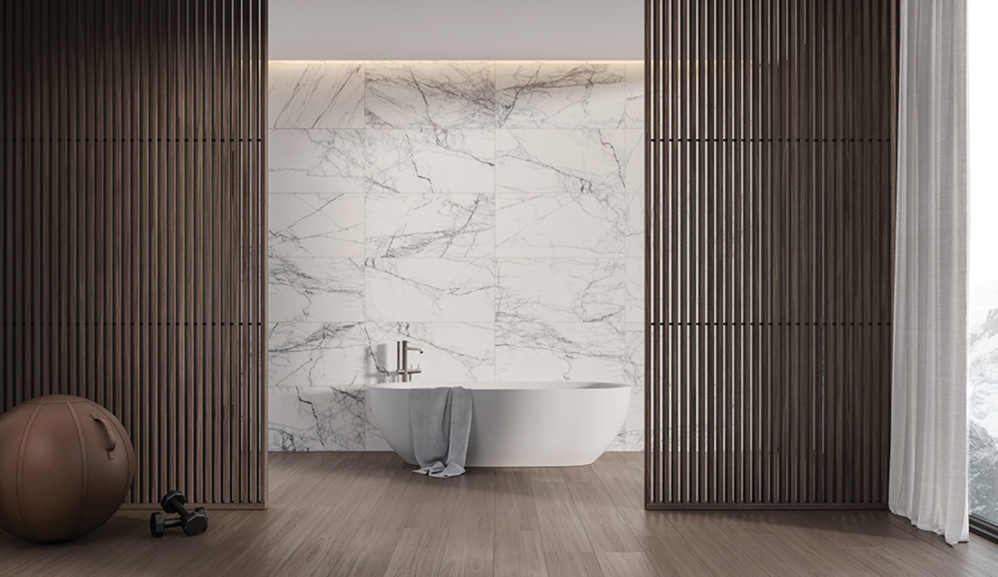 Lilac Volta Honed 18"x36" Natural Stone Tile | GENROSE