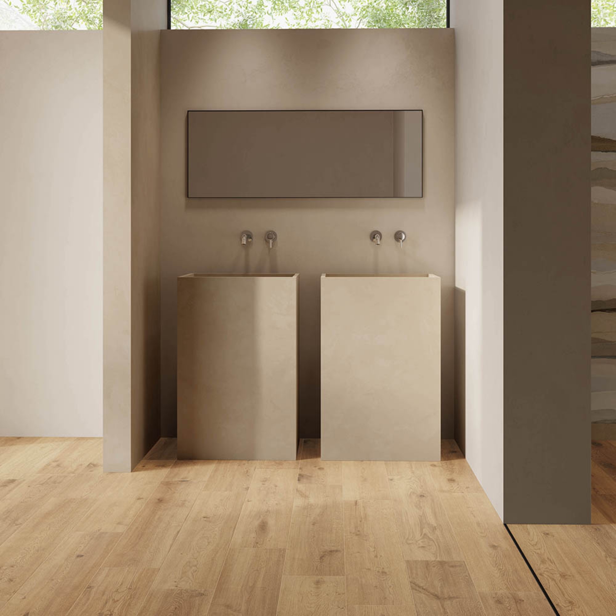 Lynx Nut Matte 8"x48 Porcelain Tile | GENROSE