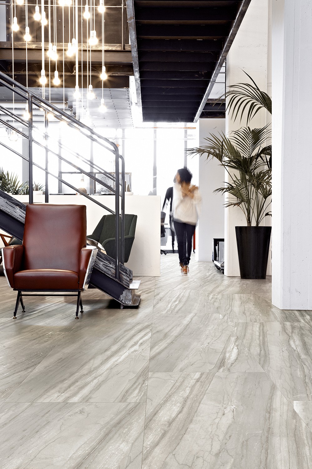 Marbella Alaska Grey Polished 24"x48 Porcelain Tile | GENROSE