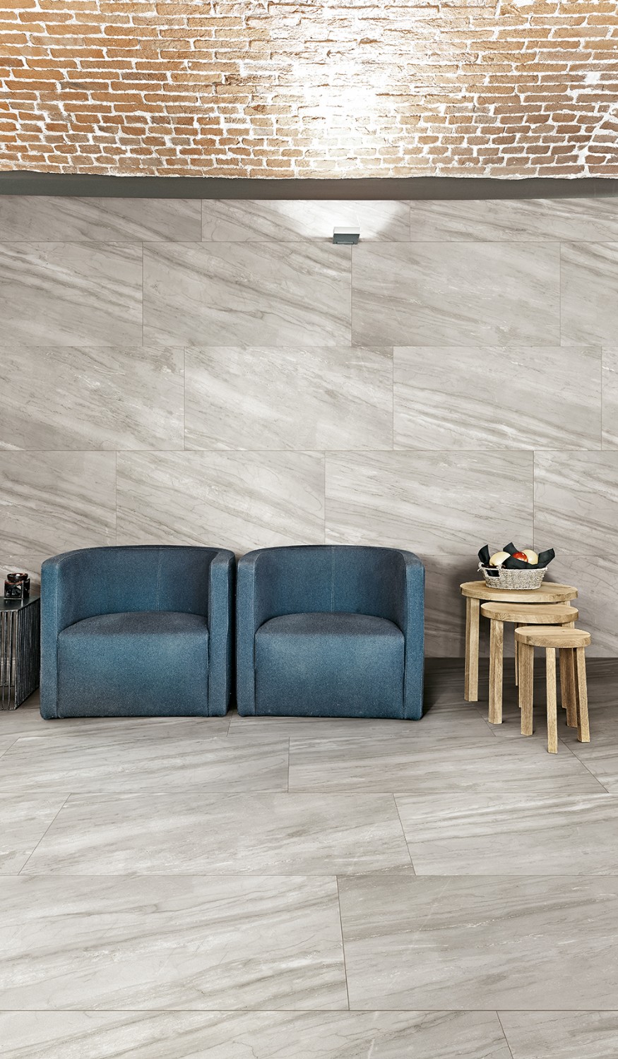 Marbella Alaska Grey Polished 24"x48 Porcelain Tile | GENROSE