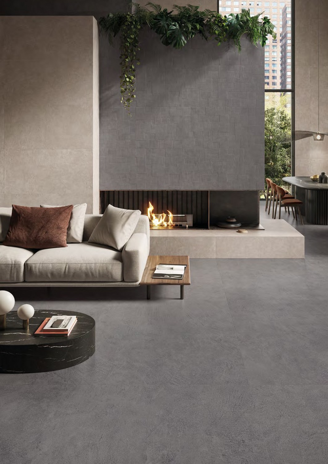 Materia Antracite Matte 24"x48" Deco Matte Antracite Porcelain Tile ...