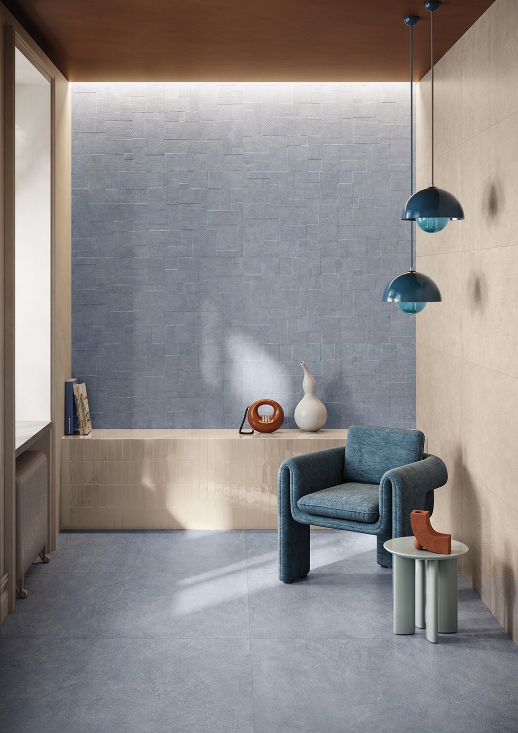 Materia Sabbia Glossy 2"x6" Wall Glossy Sabbia Outlet | GENROSE