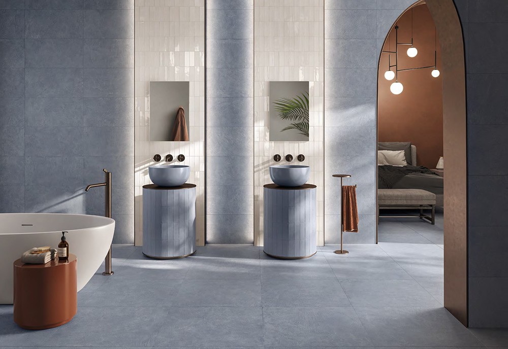 Materia Talco Glossy 2"x6" Wall Glossy Talco Porcelain Tile | GENROSE