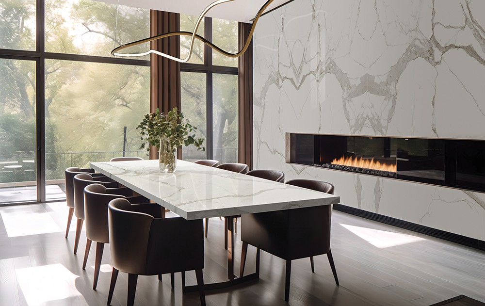 Maximus Marble Statuario Polished 63"x126" Bookmatch A Slabs ...