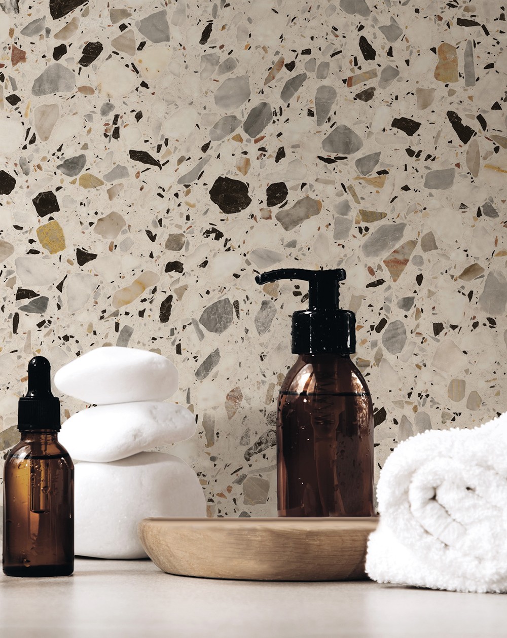 Melange Cream Natural 24"x24 Porcelain Tile | GENROSE