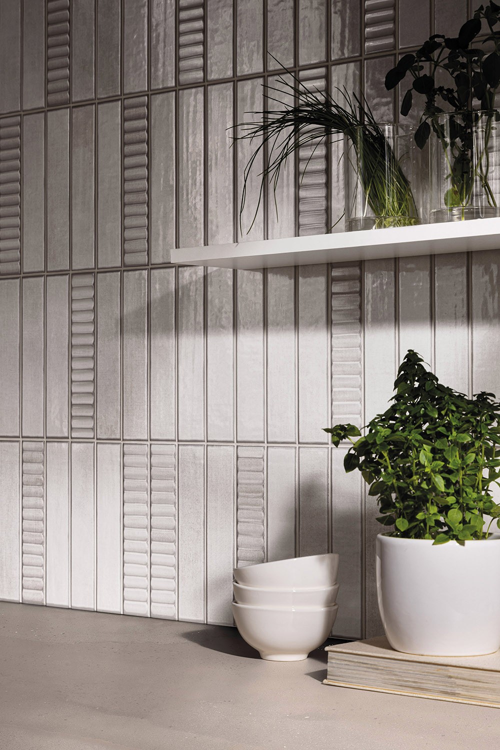 Melody Mist Glossy 2"x10 Ceramic Tile | Genrose Stone & Tile