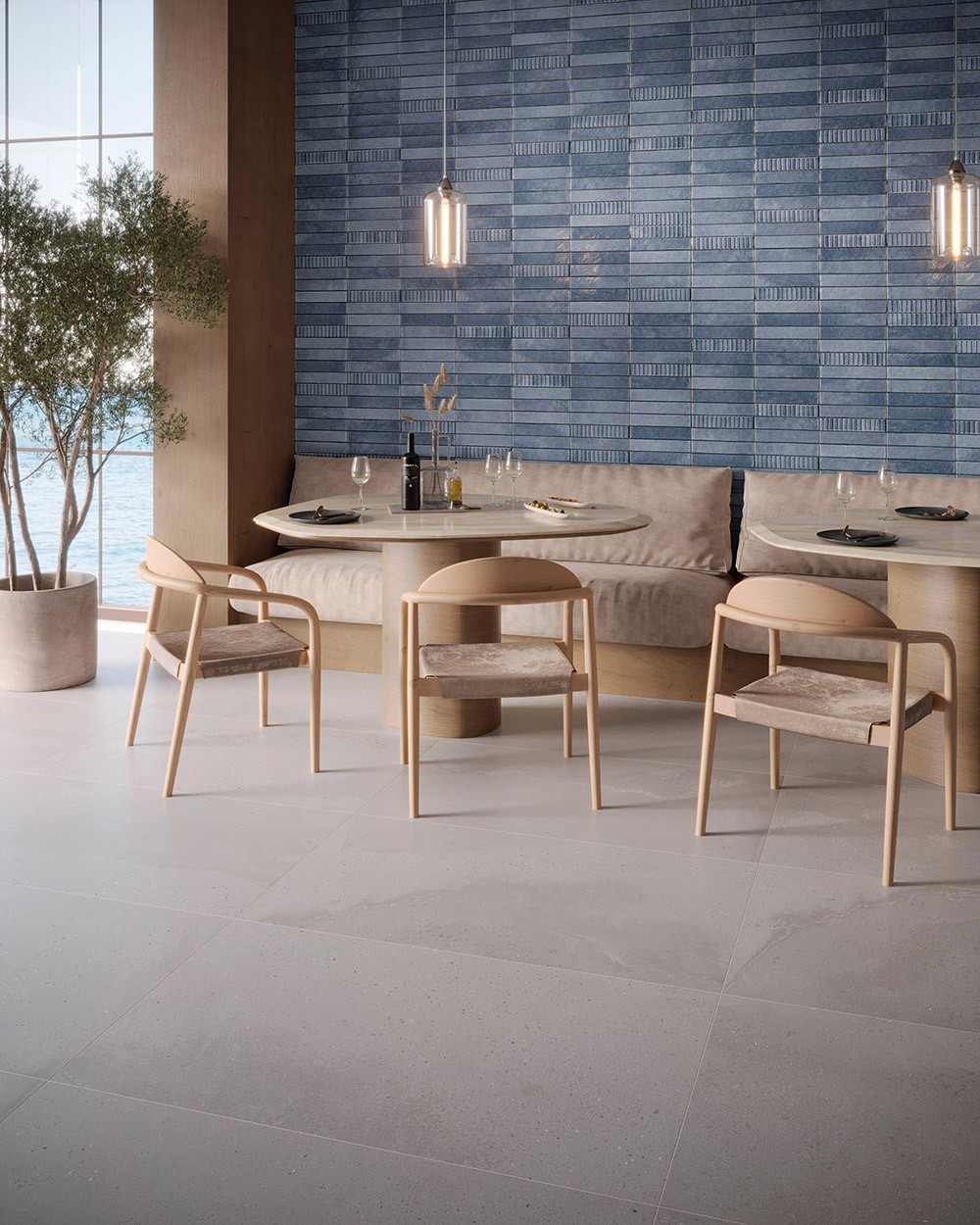 Melody Sea 2"x10" Deco Ceramic Tile | Genrose Stone & Tile