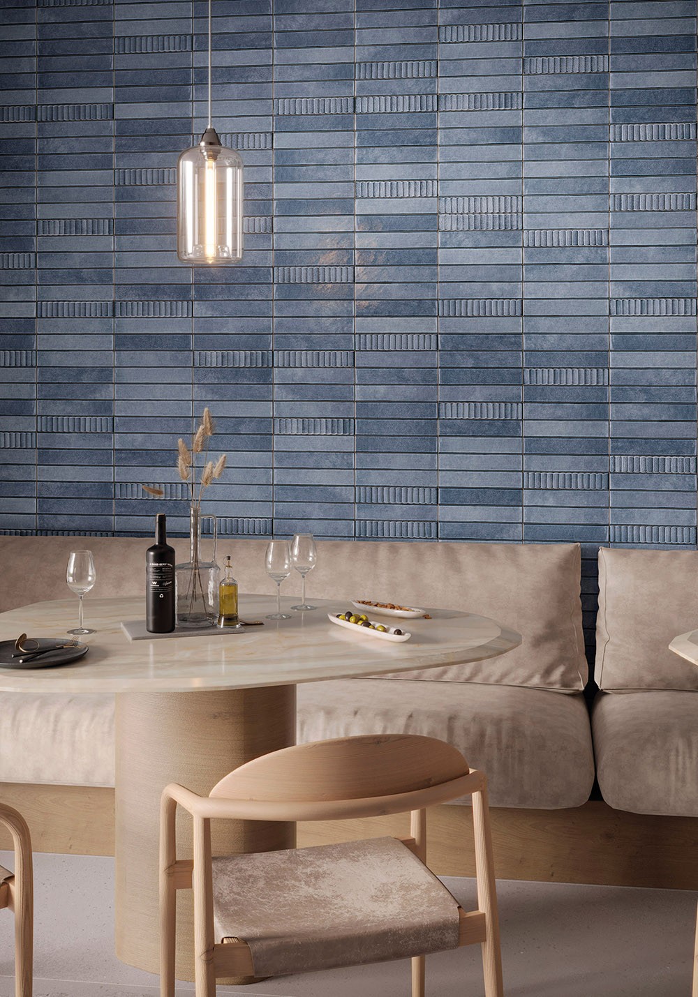 Melody Sea 2"x10" Deco Ceramic Tile | Genrose Stone & Tile