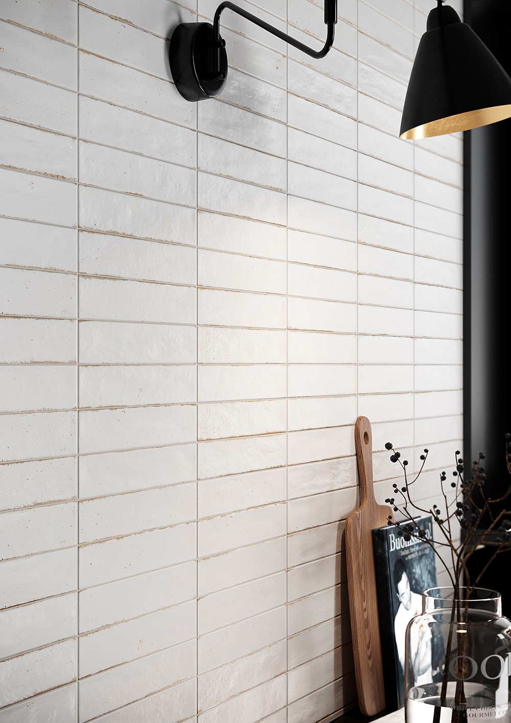 Midtown White Matte 2"x10 Porcelain Tile | GENROSE