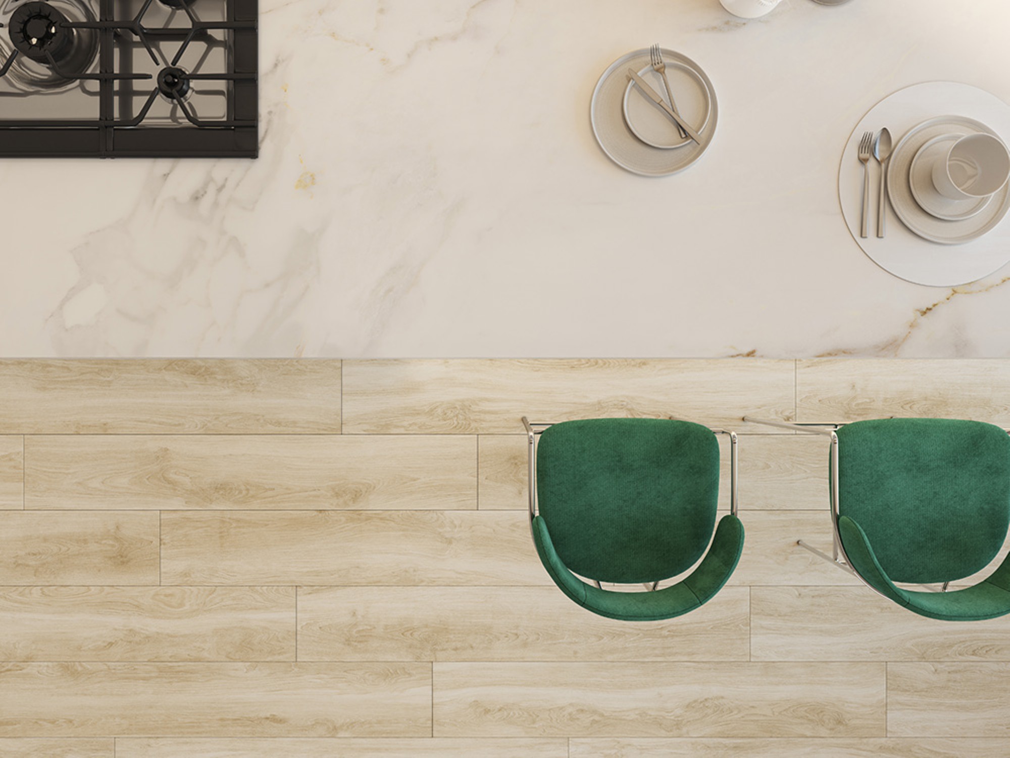 Nottingham Haya Matte 8"x48 Porcelain Tile | GENROSE
