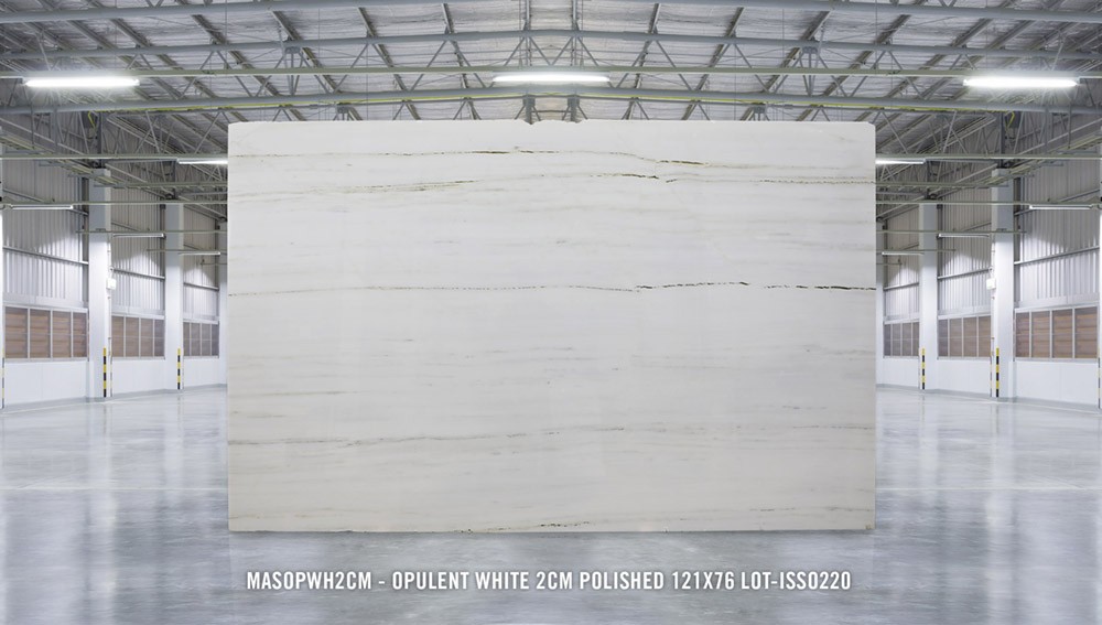 Opulent White Slab Opulent White Polished 2cm Slabs | Natural Stone ...