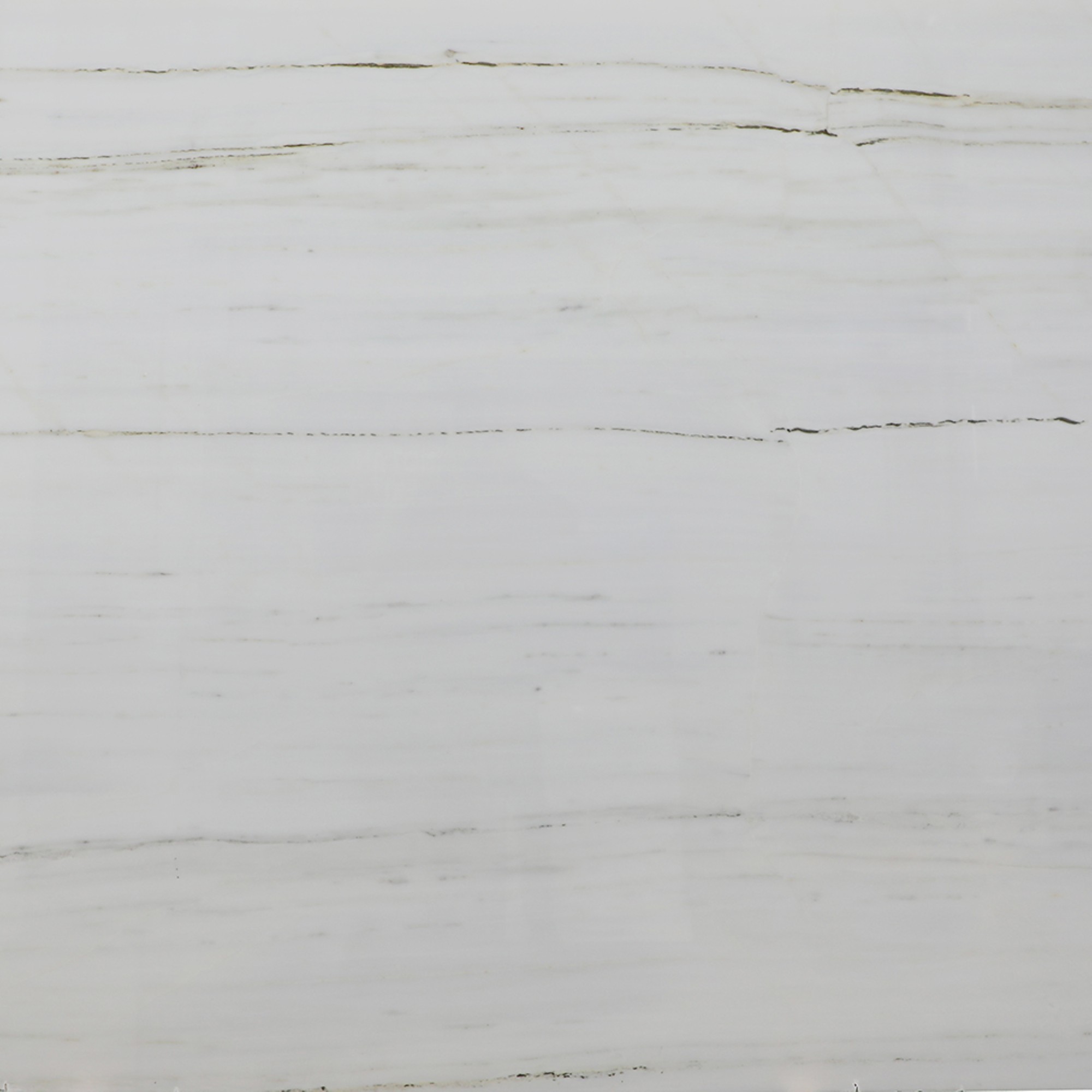 Opulent White Marble Slab - Creamy pale marble