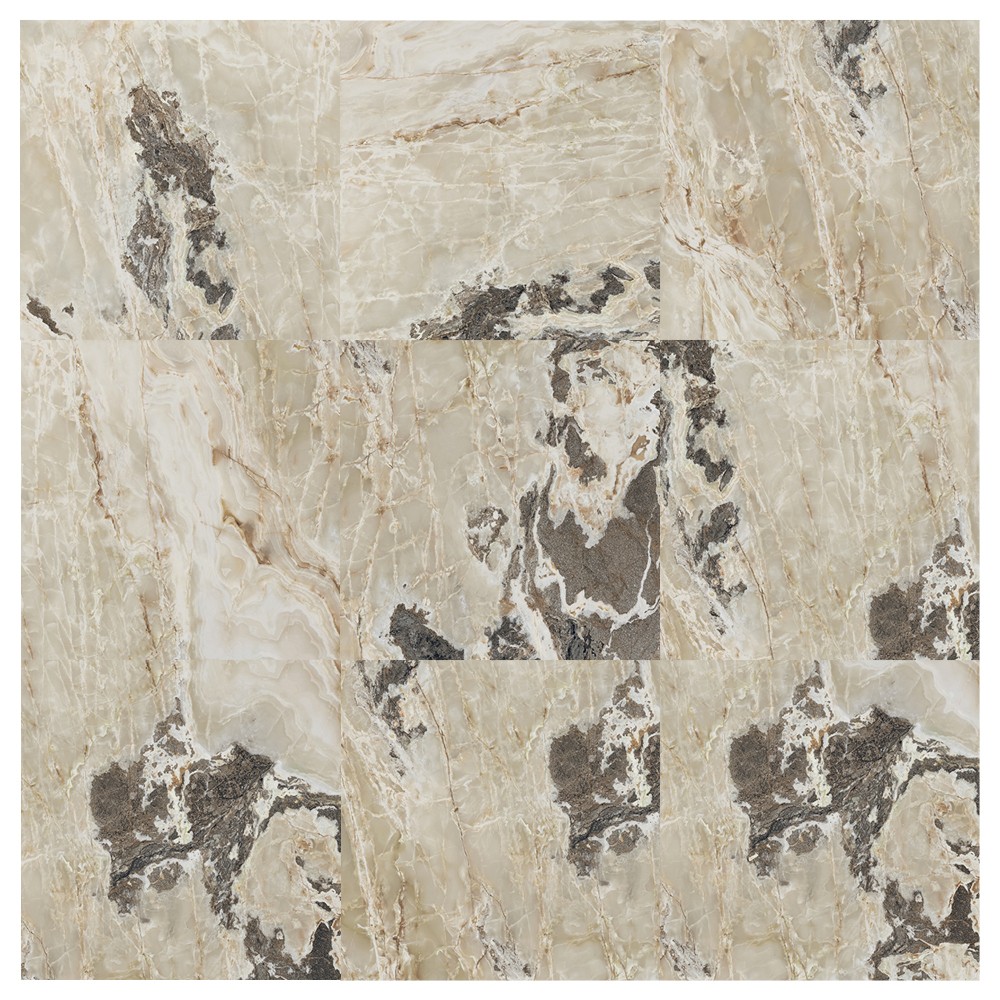 Oracle Golden Blend Polished 24"x24" 10mm Porcelain Tile | GENROSE