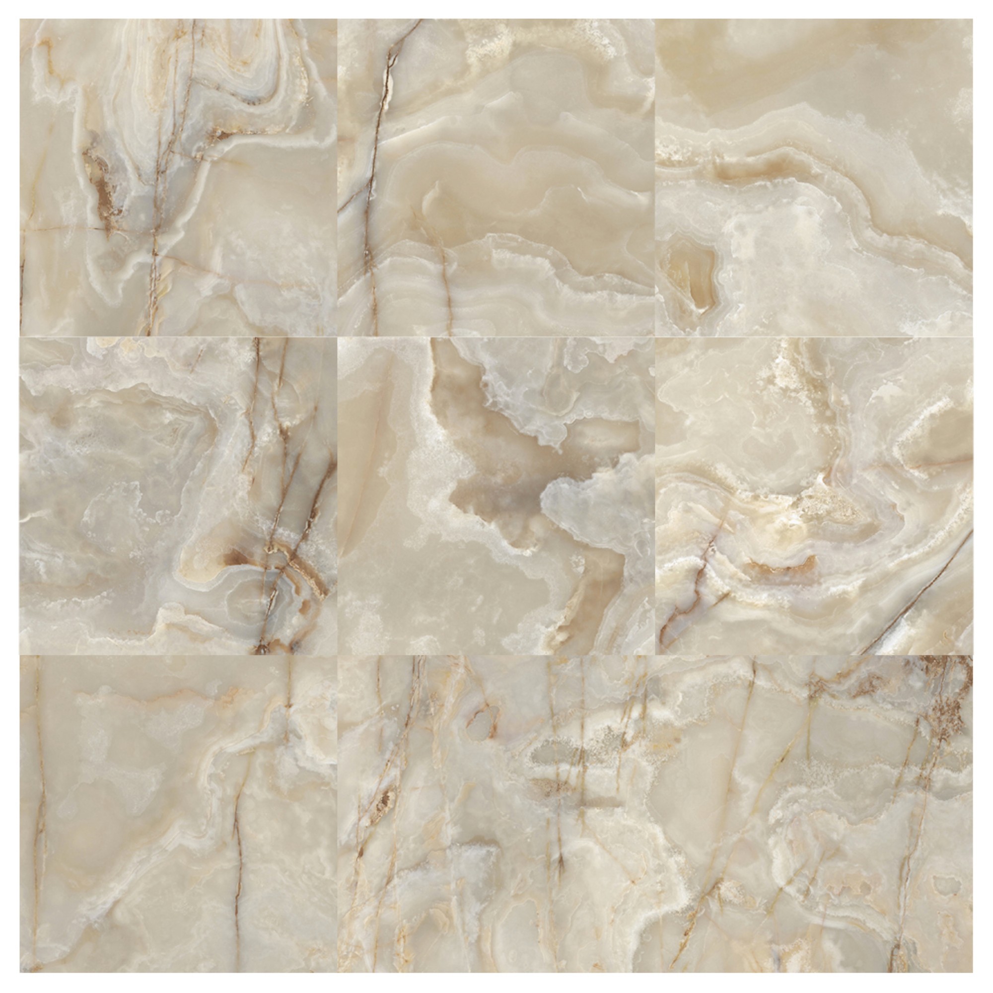 Oracle Golden Onyx Polished 24"x24" 10mm Porcelain Tile | GENROSE