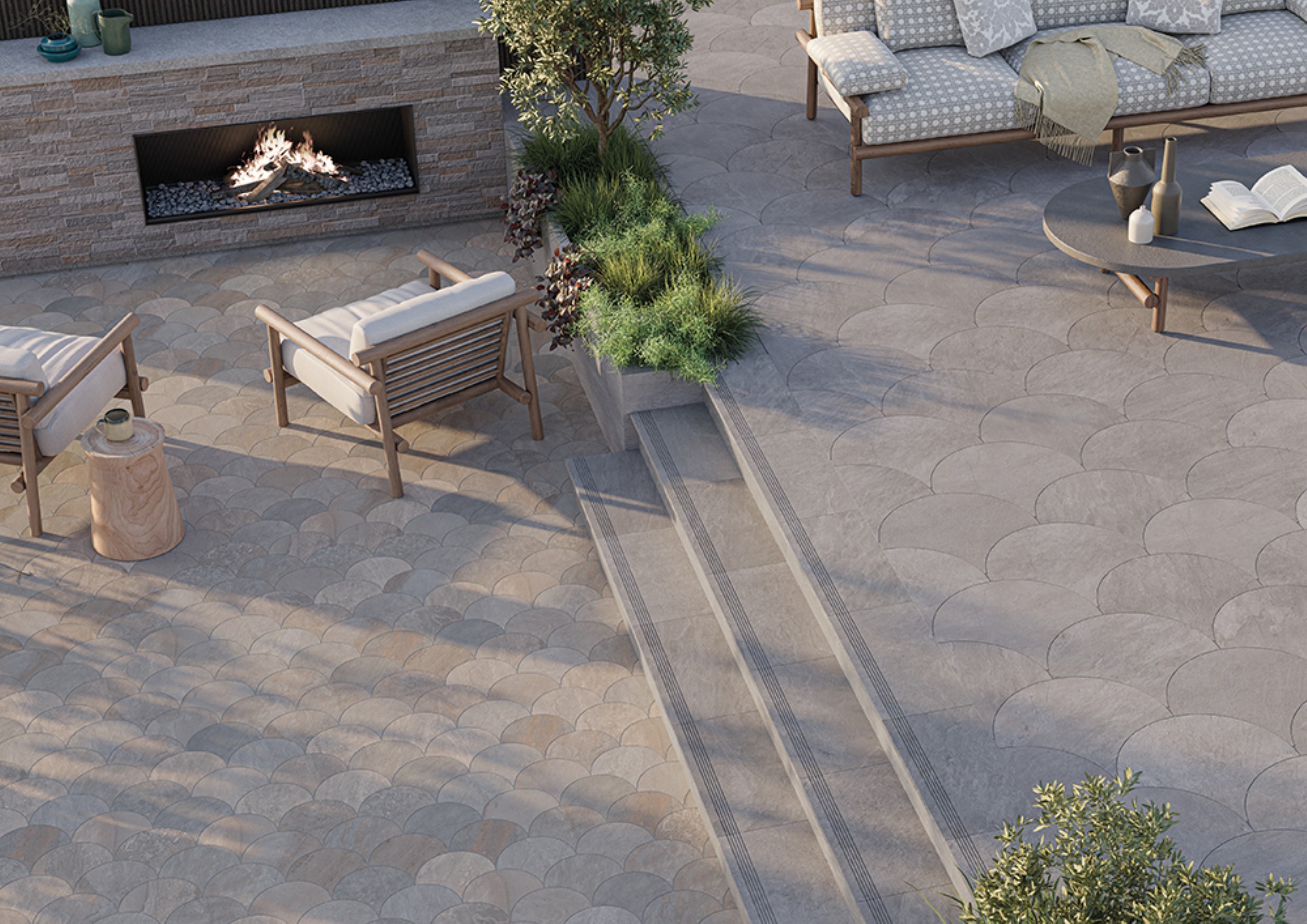 Outback Pavers Bluestone Full Color Anti-Slip 20"x23" Peacock Pavers ...