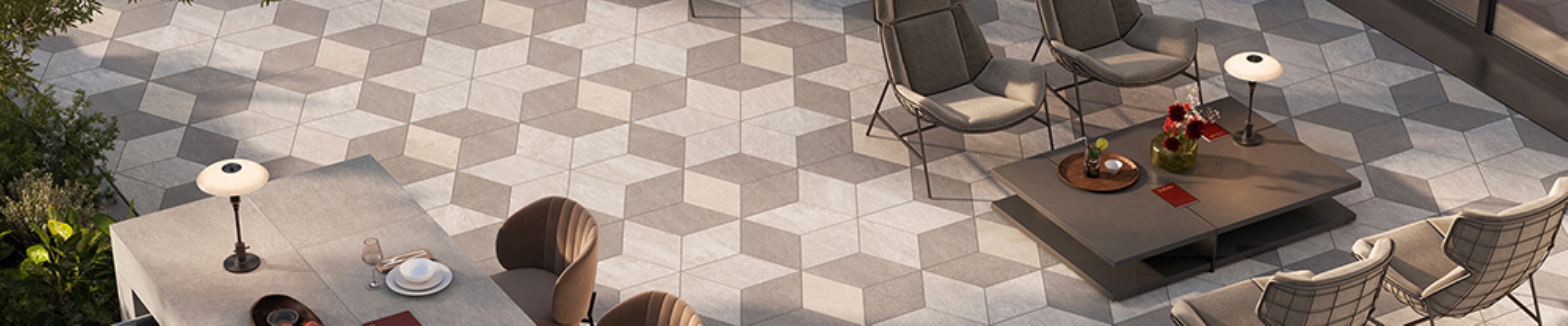 Outback Pavers Arctic White Anti-Slip 11"x20" Rhombus Pavers ...