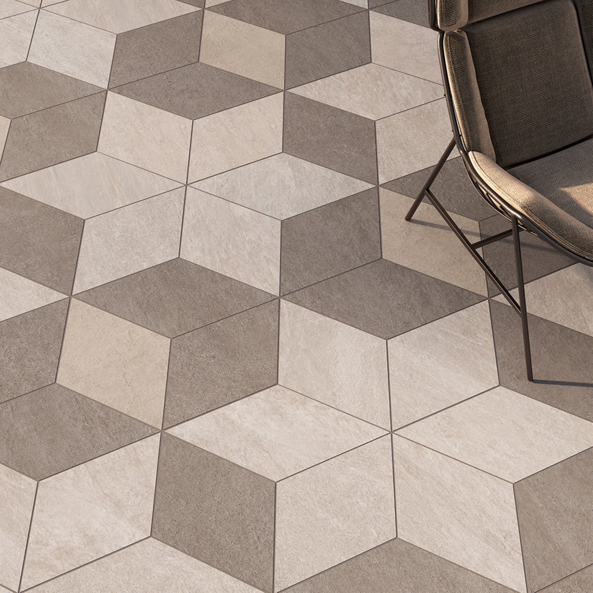 Outback Pavers Arctic White Anti-Slip 11"x20" Rhombus Pavers ...