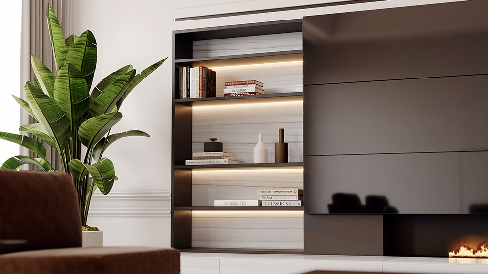 Oxford Zebrino Polished 12"X24 Porcelain Tile | GENROSE