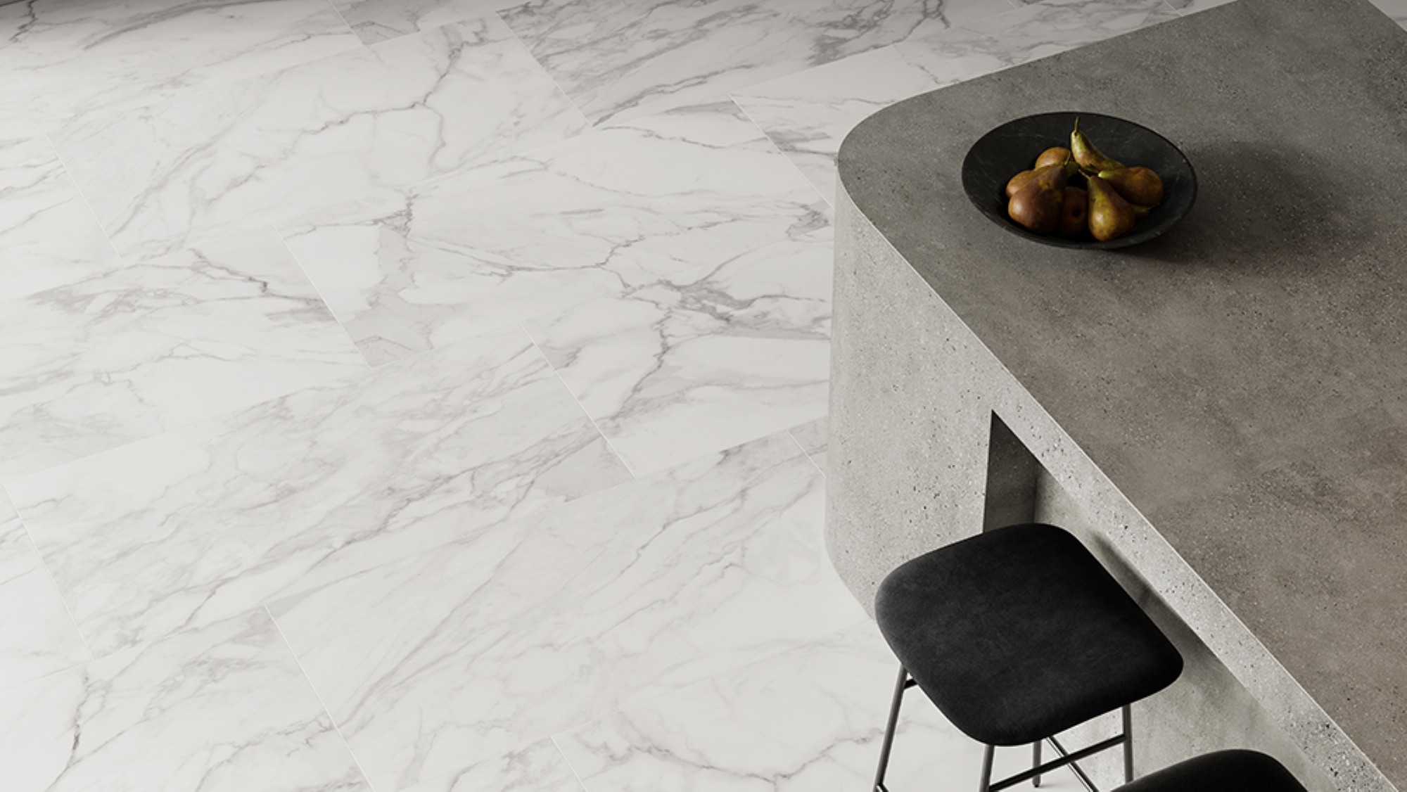 Palladium Statuario Brina Matte 24"X48 Porcelain Tile | GENROSE