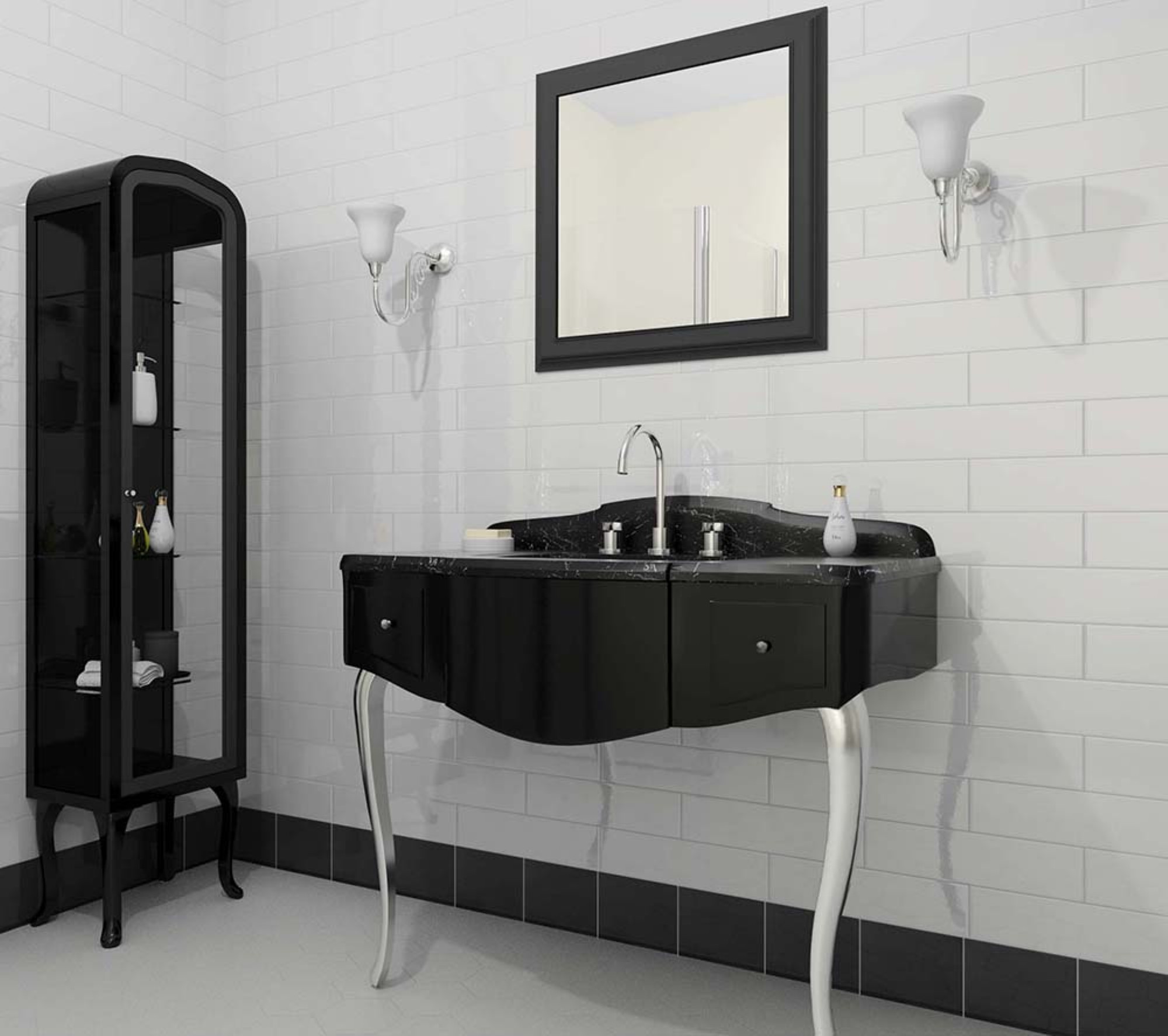 Paloma White Glossy 4"x12 Ceramic Tile | GENROSE