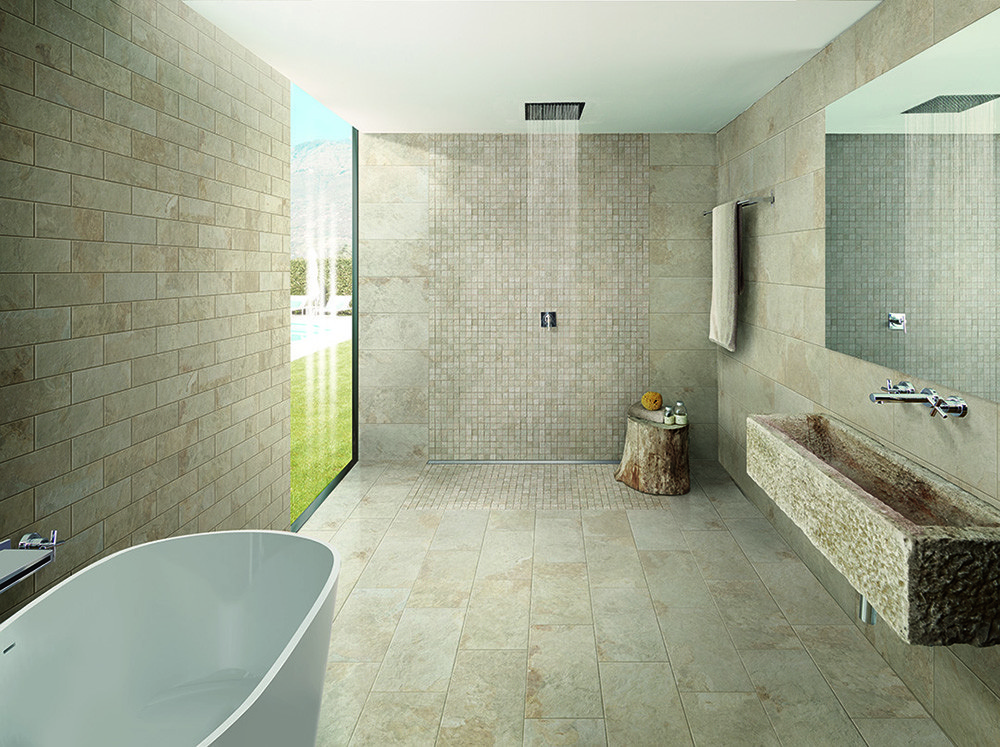 Passage Dover Natural 2"x2" Mosaic Porcelain Tile | GENROSE
