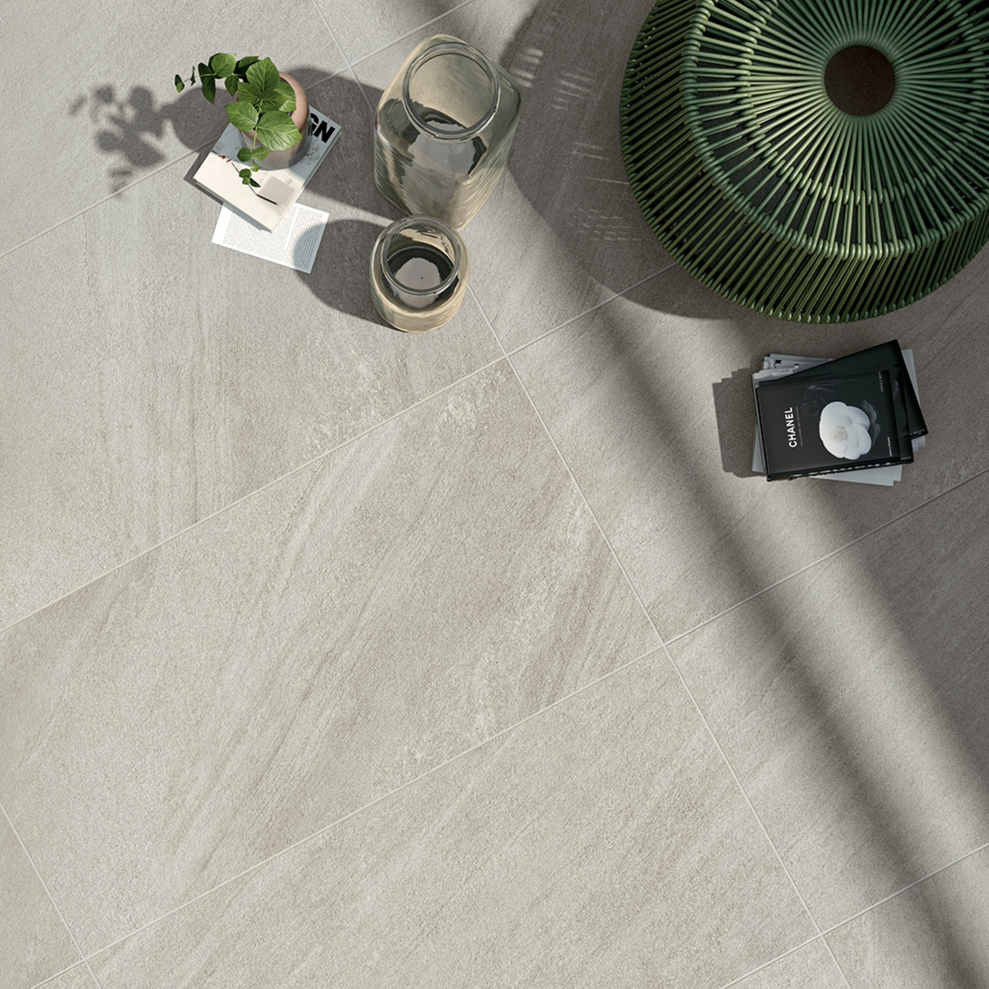 Plane Moonbeam Matte 24"x48 Porcelain Tile | GENROSE