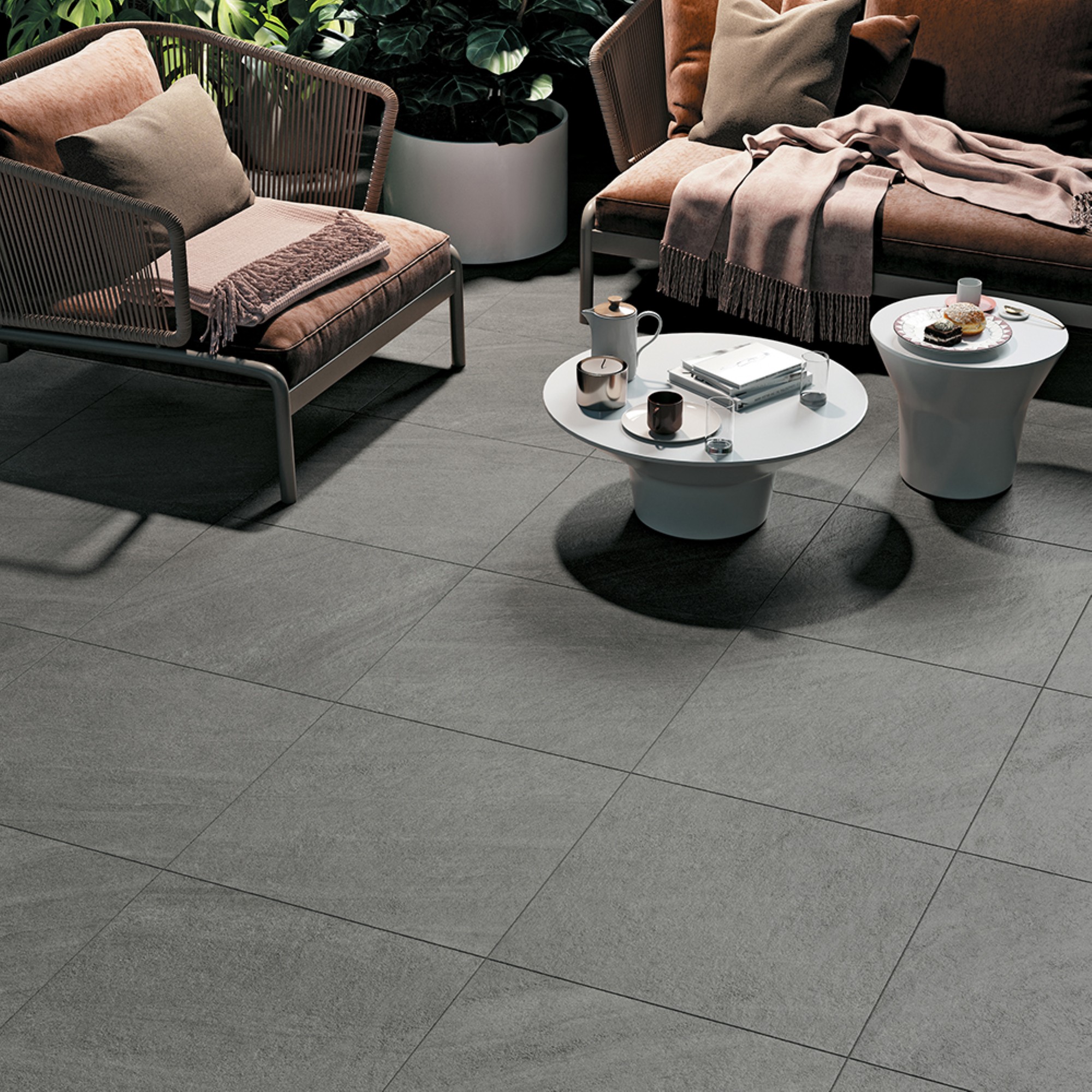 Plane Sharkskin Matte 24"x24 Porcelain Tile | GENROSE