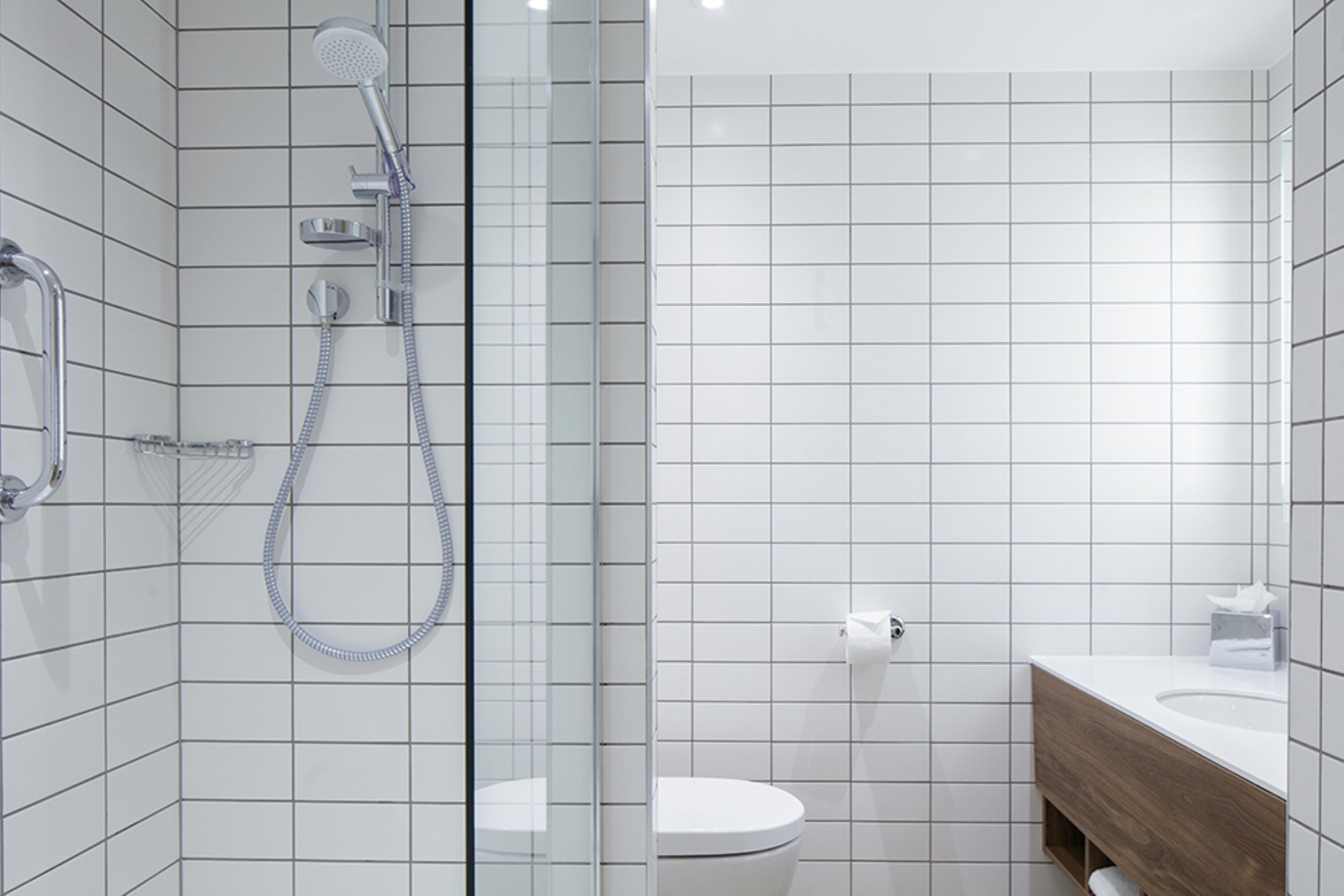 Prismatics White Gloss 4"x8" Wall Ceramic Tile | GENROSE