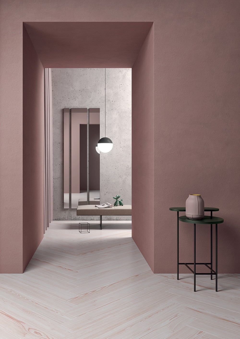 Outlet Promenade Rose Matte 6"x48 Outlet | GENROSE