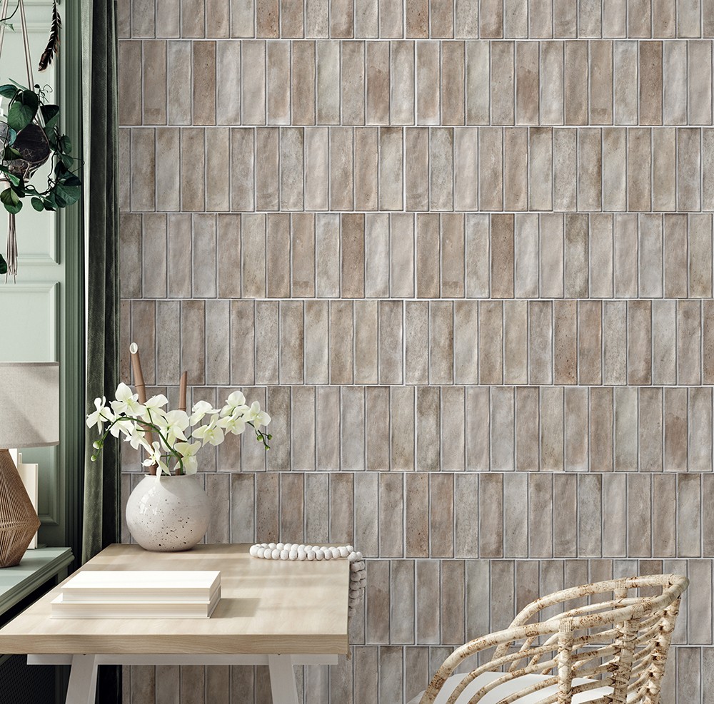 Providence Cream Matte 2.5"x9" Porcelain Tile | GENROSE