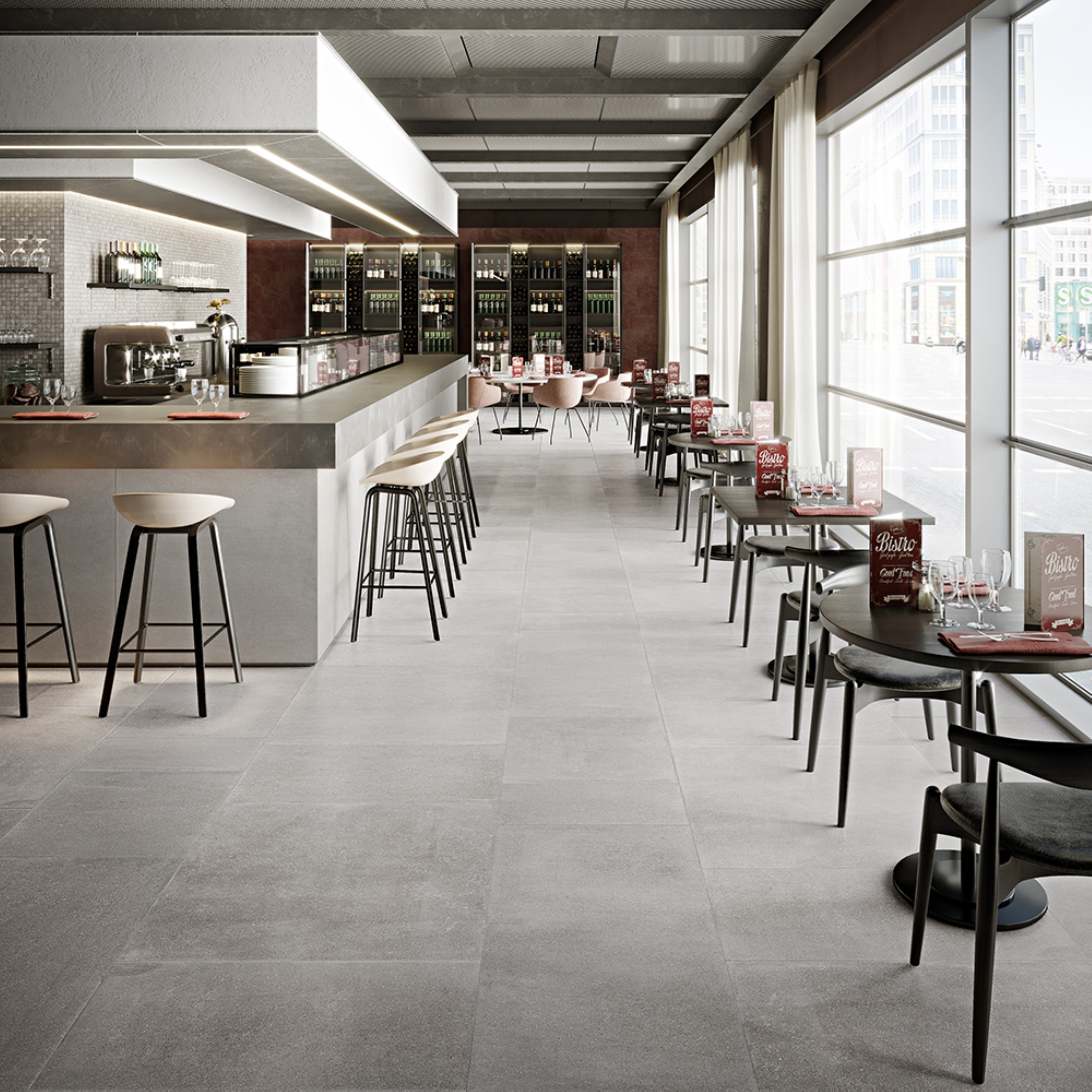 Outlet Punto Grey Matte 12"X24 Outlet | GENROSE