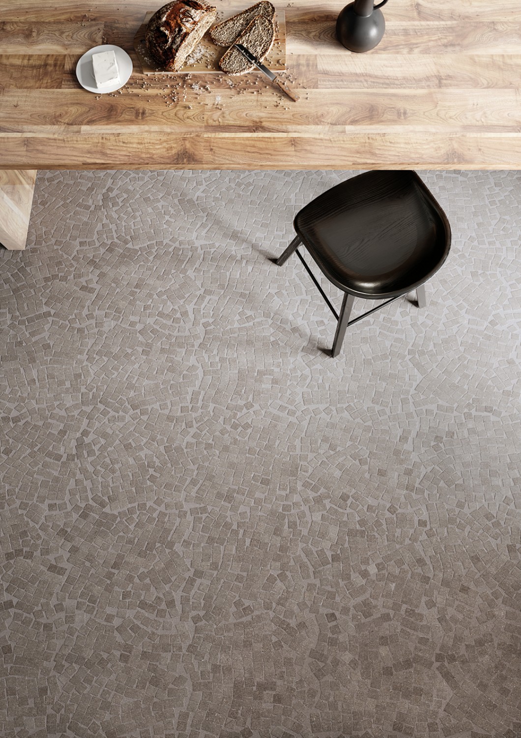 Punto Mud Matte Random Mosaic Mud Porcelain Tile | GENROSE