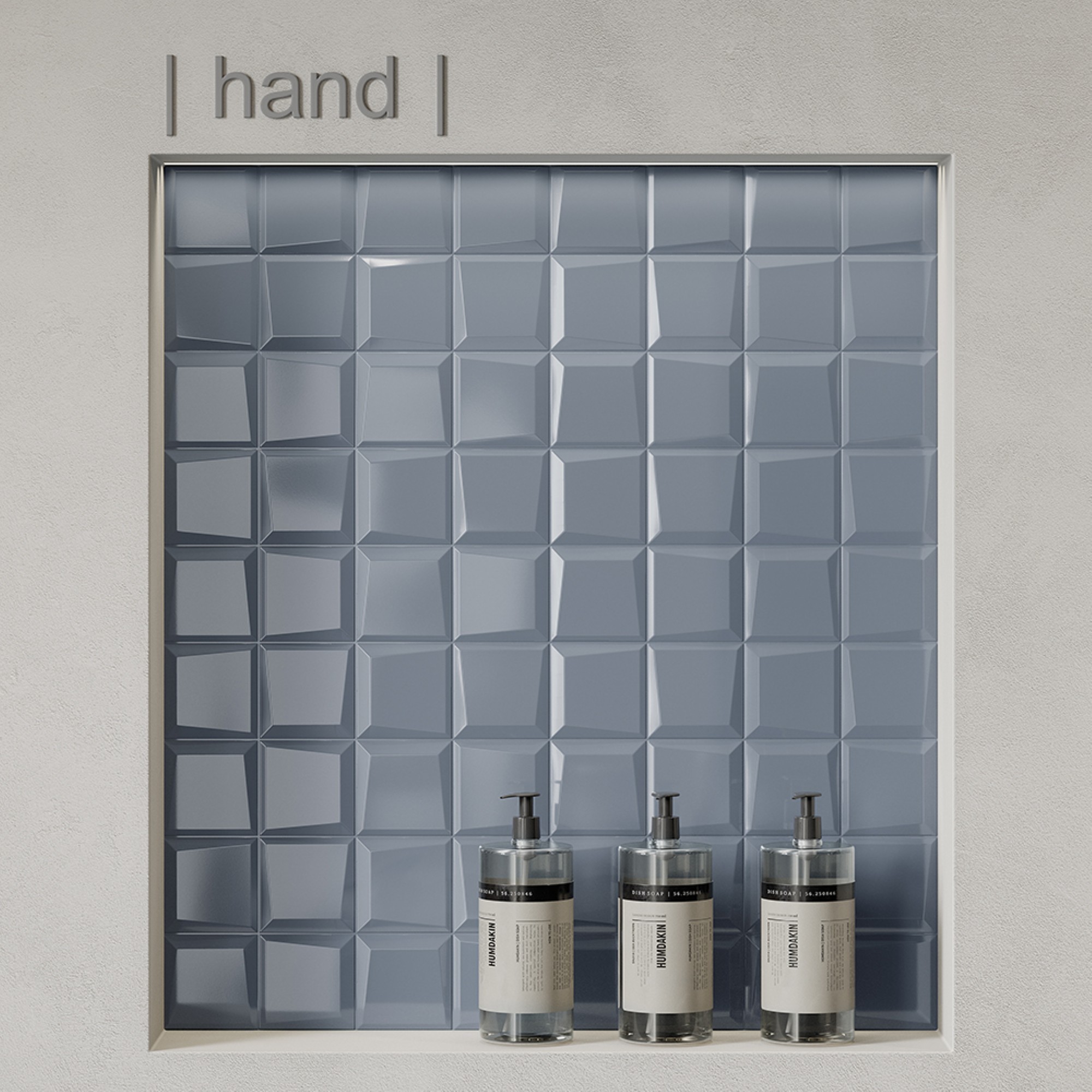 Quora Blue Glossy 4"x4" Lingotto Blue Ceramic Tile | GENROSE