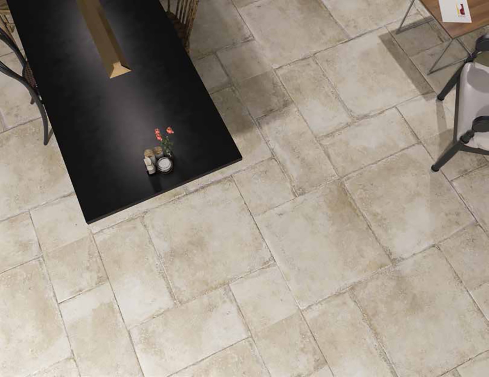Rhodes Beige Natural 12"x12 Porcelain Tile | GENROSE