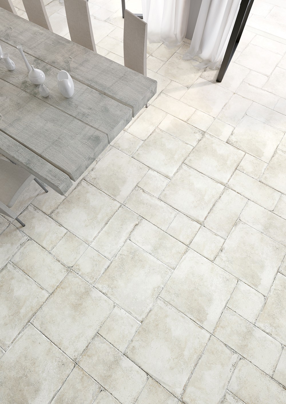 Rhodes Bianco Natural 12"x12 Porcelain Tile | GENROSE