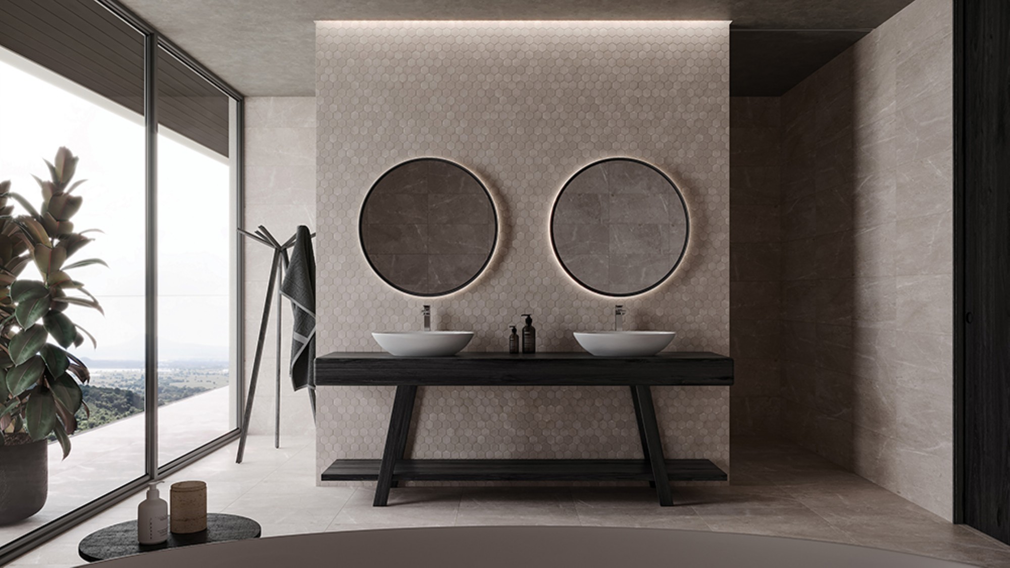 Ritz Gray Honed 12"x24" Natural Stone Tile | GENROSE